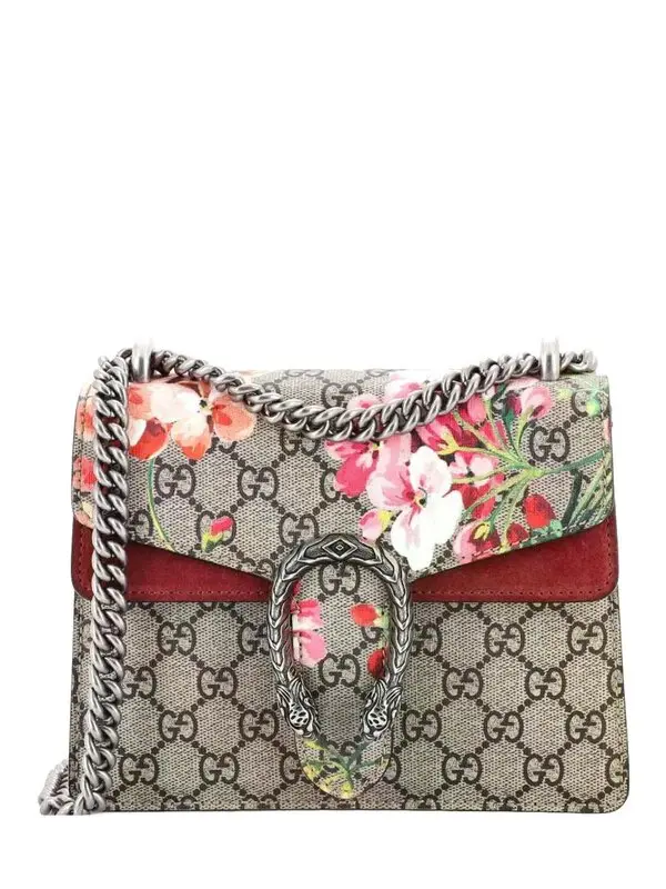 Gucci Dionysus Blooms Print Gg Coated Canvas Mini Shoulder Bag - Brown