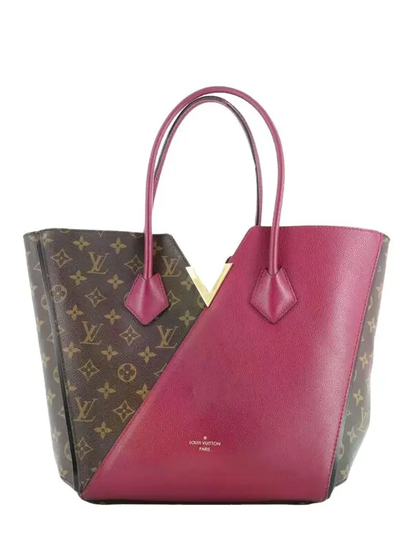 LOUIS VUITTON Kimono Handbag Monogram Canvas And Leather Mm - Brown