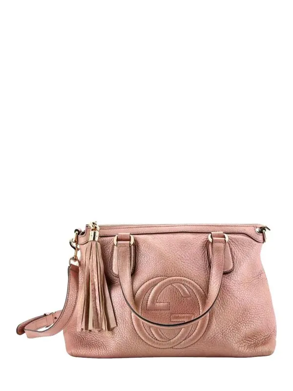 Gucci Soho Convertible Top Handle Satchel - Pink