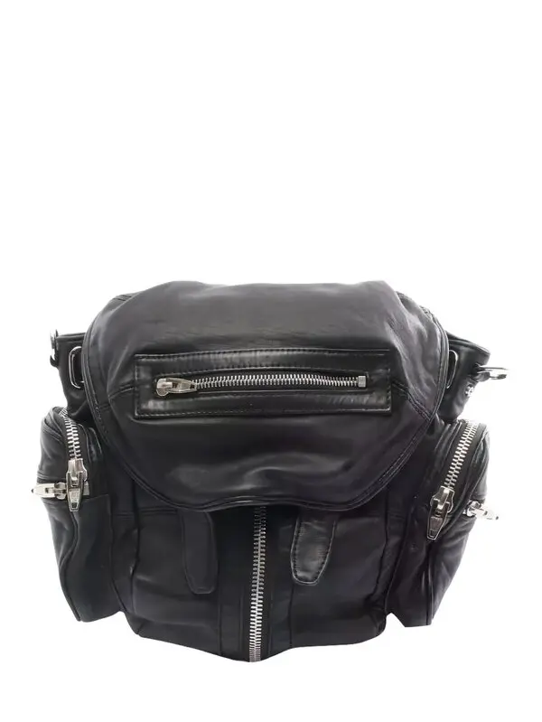 ALEXANDER WANG 2000s Marti Leather Zip Rucksack - Black