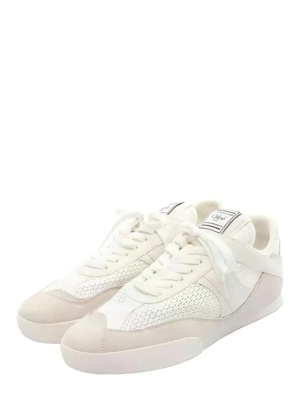 Chloé Leather Sneakers - Neutrals