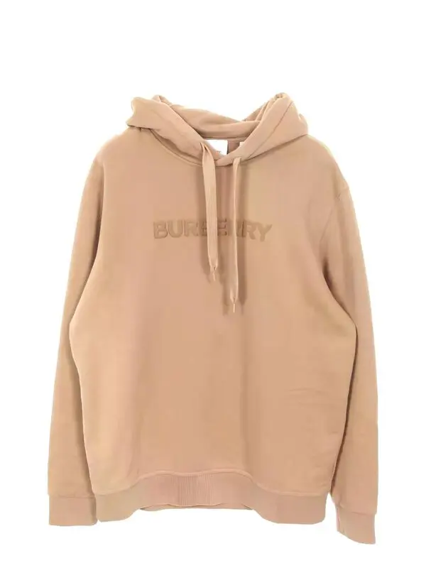 Burberry Logo-print Cotton Hoodie - Neutrals