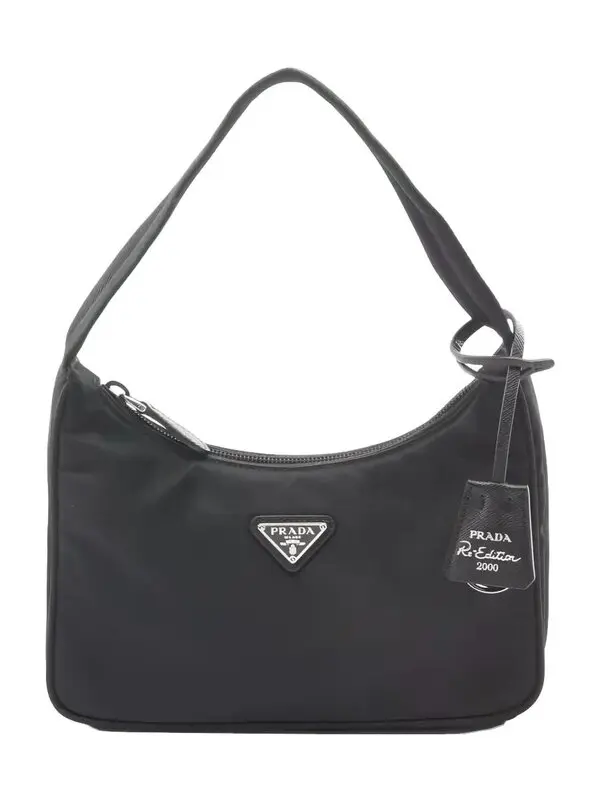 Prada 2010 Mini Re-edition 2000 Shoulder Bag - Black
