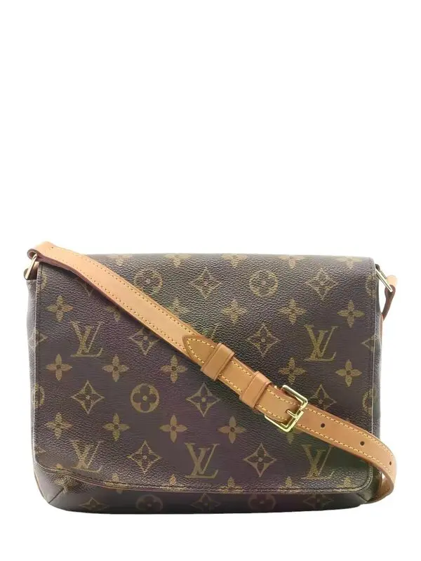 LOUIS VUITTON 2001 Musette Tango Monogram Shoulder Bag - Brown