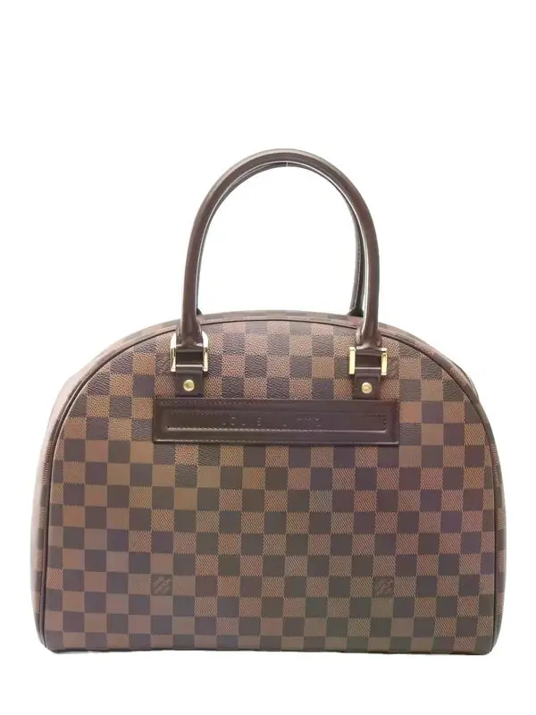 LOUIS VUITTON 2005 Check Pattern Handbag - Brown