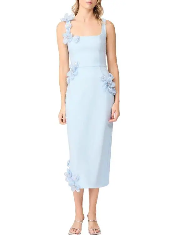 ELLIATT Chantelle Cocktail Sheath Dress - Blue