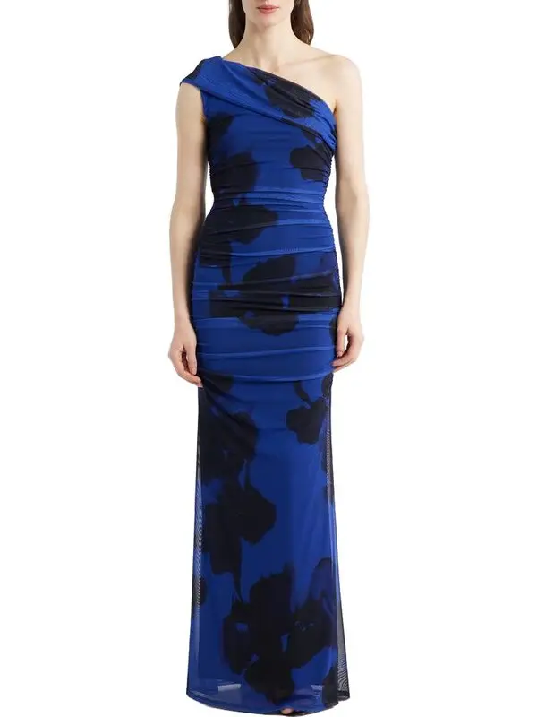 Black Halo Rosario Maxi Dress - Inkstorm Blue