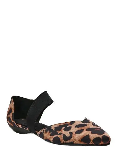 Anne Klein Oksanna Pointed Toe Flat - Leopard Stretch
