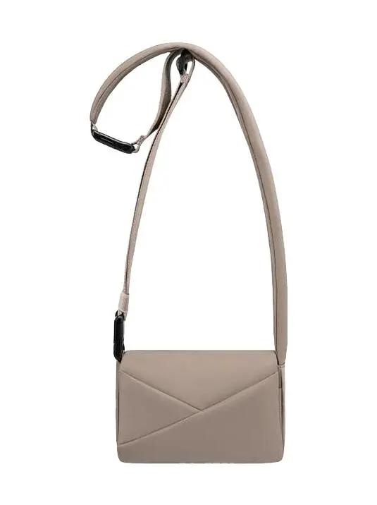 LUX AND NYX Mini Origami Flap 2-in-1 Convertible Bag - Champagne Taupe