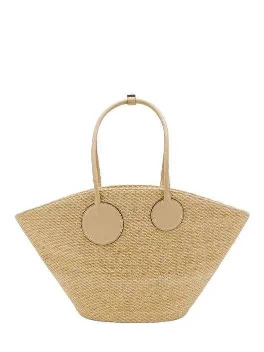 Cult Gaia Jayleen Woven Raffia Tote - Natural