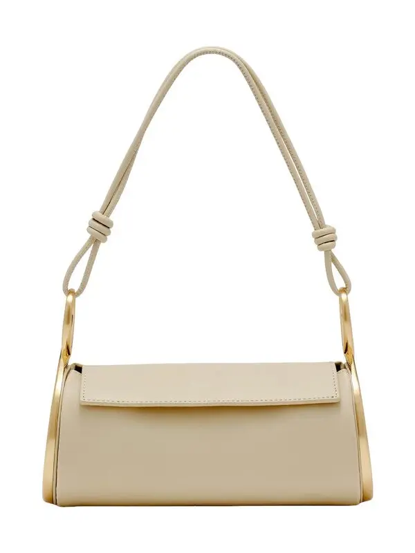 Cult Gaia Dahlia Leather Shoulder Bag - Off White