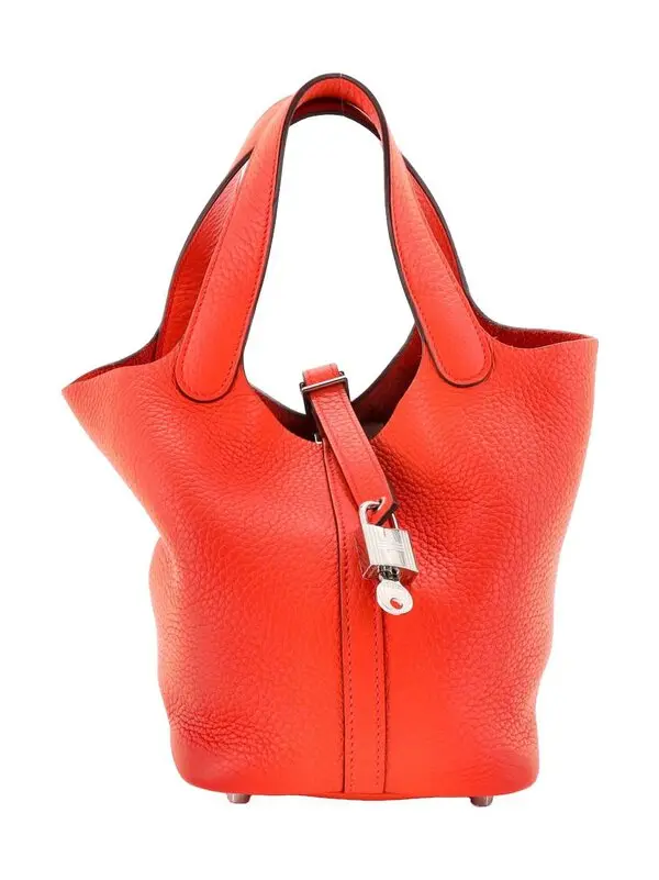 HERMES Picotin Lock Bag Clemence Pm - Orange Poppy