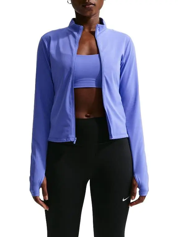Nike Zenvy Dri-fit Front Zip Top - 570 Sapphire/white