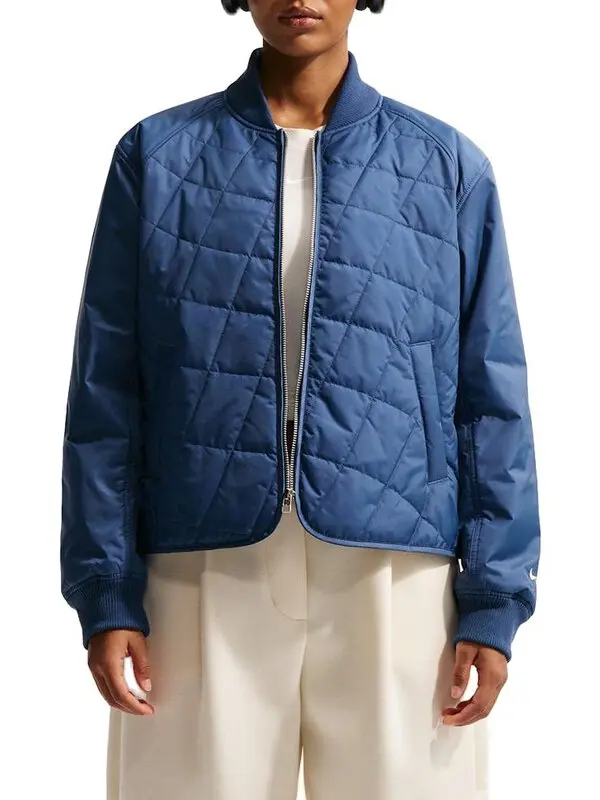 Nike Relaxed Water Repellent Quilted Jacket - Mystic Navy/sail