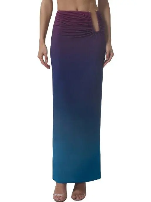 AFRM Aven Ombré Maxi Skirt - Midnight Ombre