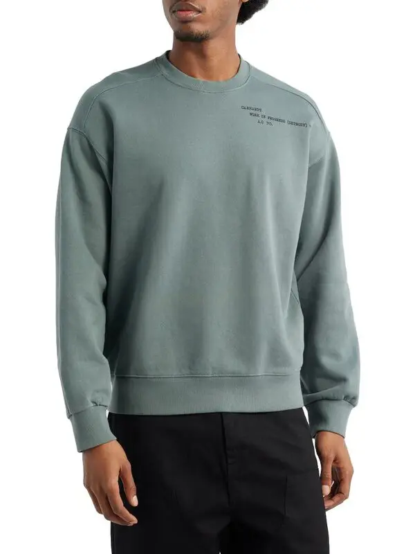 Carhartt Work In Progress Graphic Cotton Sweatshirt - Velvet Green