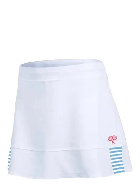 LOVE ALL TENNIS Tracy Striped Skort - Blue