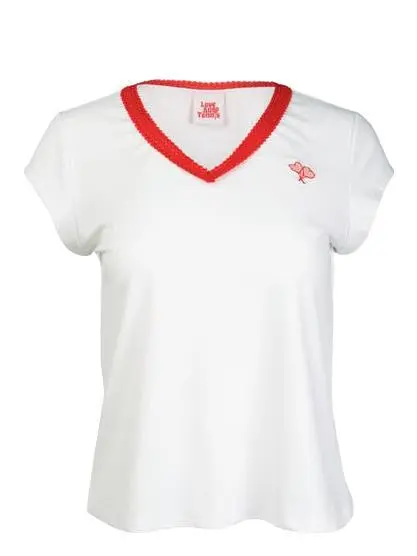 LOVE ALL TENNIS Kate Classic Top - Red