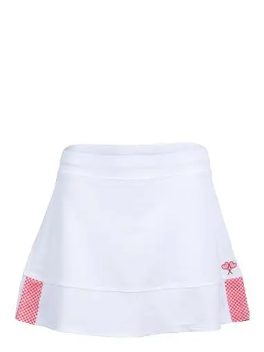 LOVE ALL TENNIS Tracy Gingham Skort - Pink