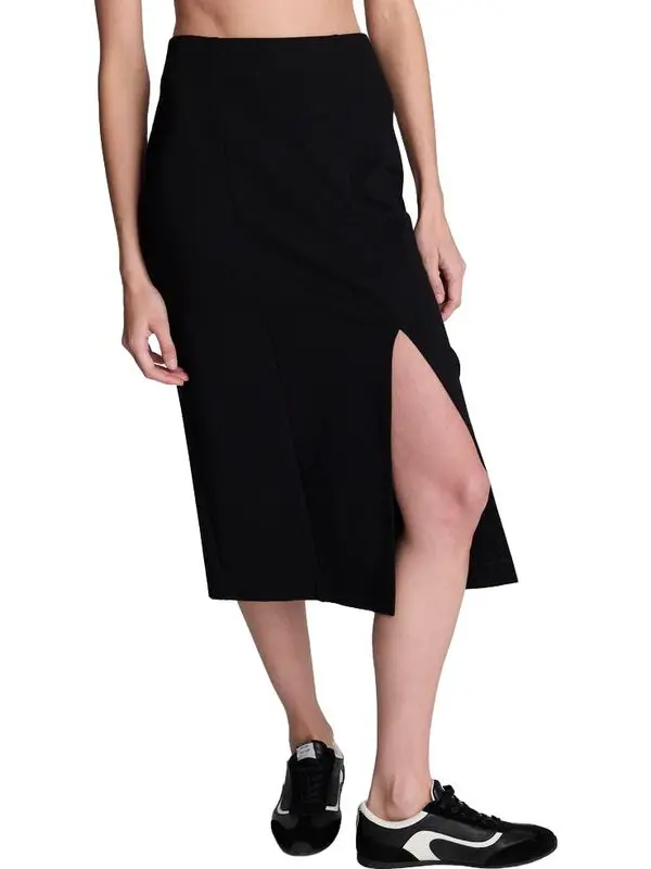 KENNETH COLE Slit Column Skirt - Black