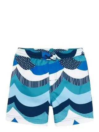 TEA COLLECTION Mid-length Swim Trunks - Scallop Waves