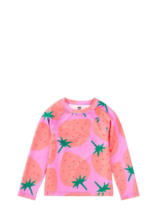 TEA COLLECTION Long Sleeve Rash Guard - Fresas Favoritas