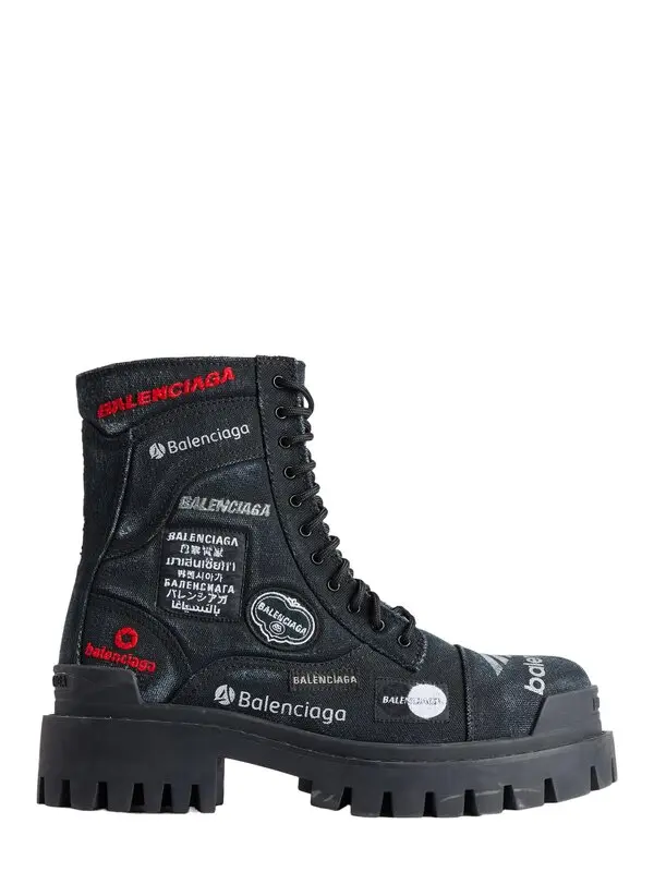 Balenciaga Combat Strike Boot - Black