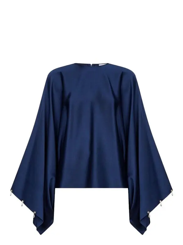 Stella McCartney Pearl Embellished Blouse - Blue
