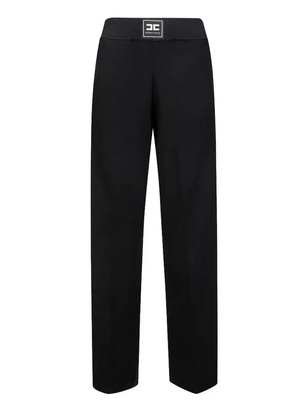 Elisabetta Franchi Tricot Trousers - Black