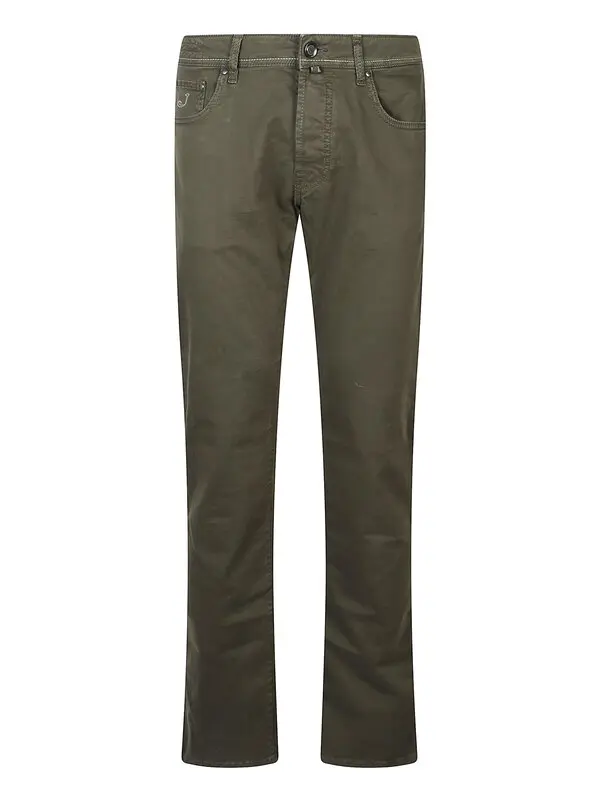 Jacob Cohen Skinny Trousers - Green