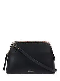 Paul Smith Cross-body Bag With Signature Stripe - Black
