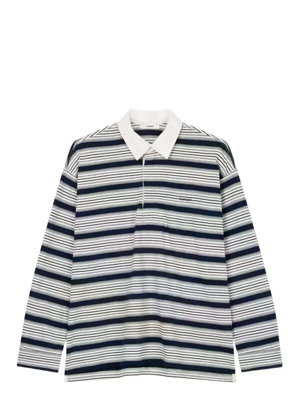 STUDIO TOMBOY Striped Long-sleeves Top - Blue