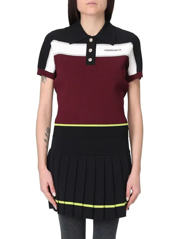 Casablanca Polo Shirt - Burgundy