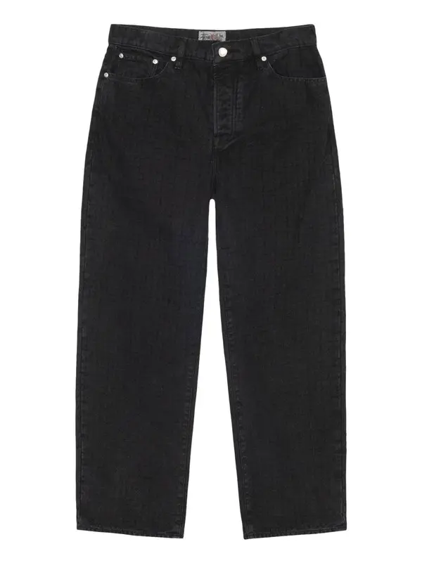 StÜssy Big Ol Needlepunch Canvas Jeans - Black