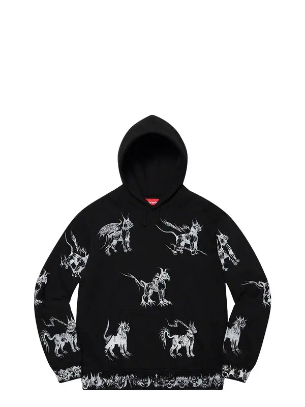 Supreme Animals Hooded Sweatshirt - Black