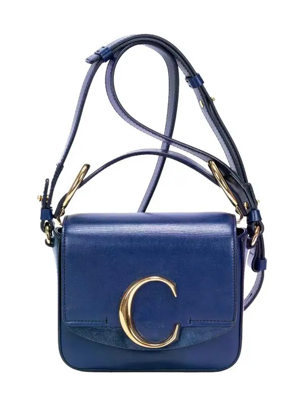 Chloé Mini C Crossbody Bag - Blue