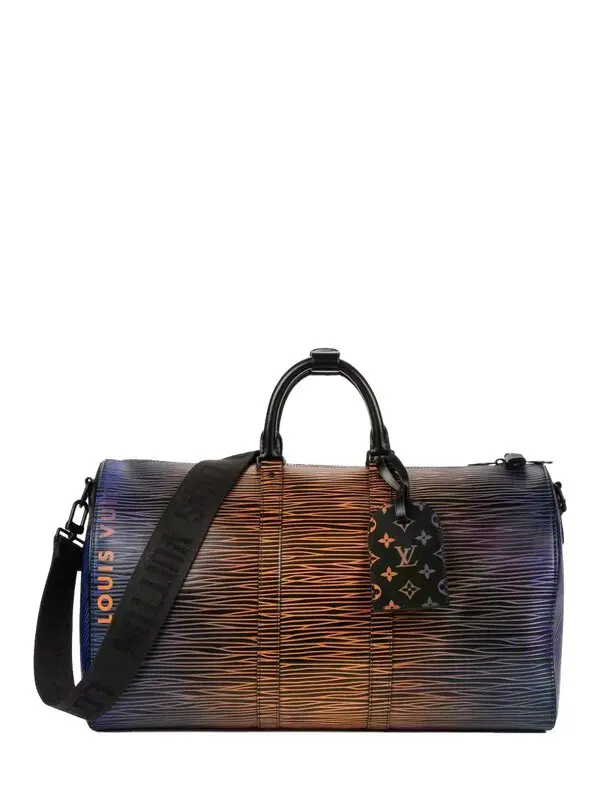 LOUIS VUITTON Striped Duffle Bag - Blue