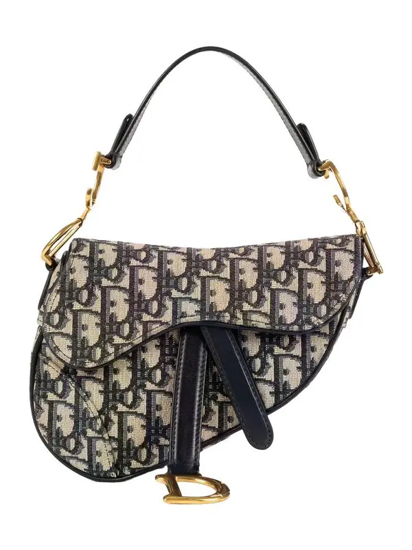 Dior Saddle Monogram Shoulder Bag - Neutrals