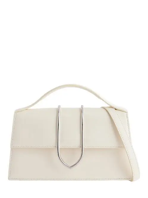Jacquemus Le Bambino Large Leather Top Handle Bag - Light Ivory