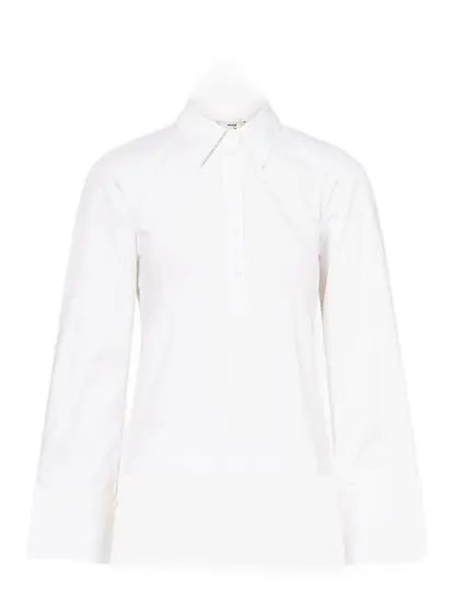 ME+EM Raglan-sleeve Cotton Shirt - Fresh White
