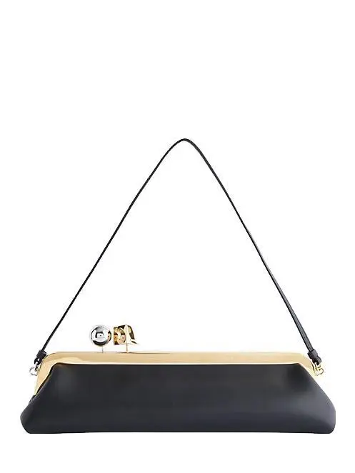 Jacquemus La Pochette Salon Leather Clutch - Black
