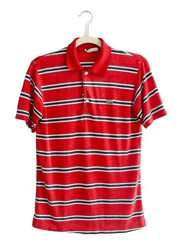 Lacoste Vintage Striped Polo - Red Multi