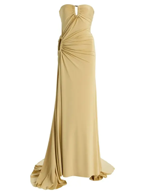 Ila Clara Jersey Gown - Yellow