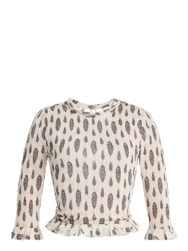 Isabel Marant Arie Ed Cotton Top - Print
