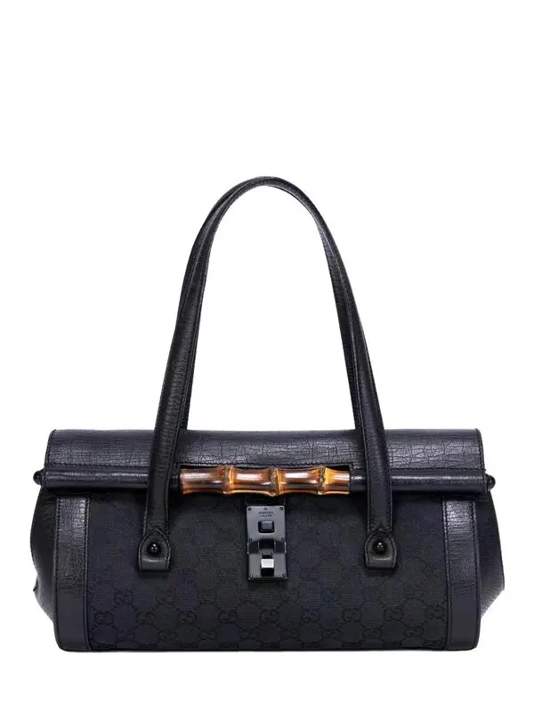 Gucci Gg Bamboo Bullet Tote Bag - Black