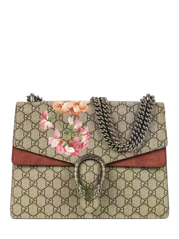 Gucci Dionysus Floral-print Chain Shoulder Bag - Neutrals
