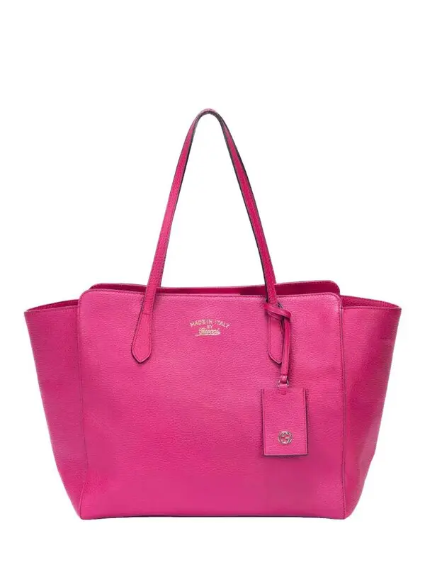 Gucci Swing Leather Tote - Pink