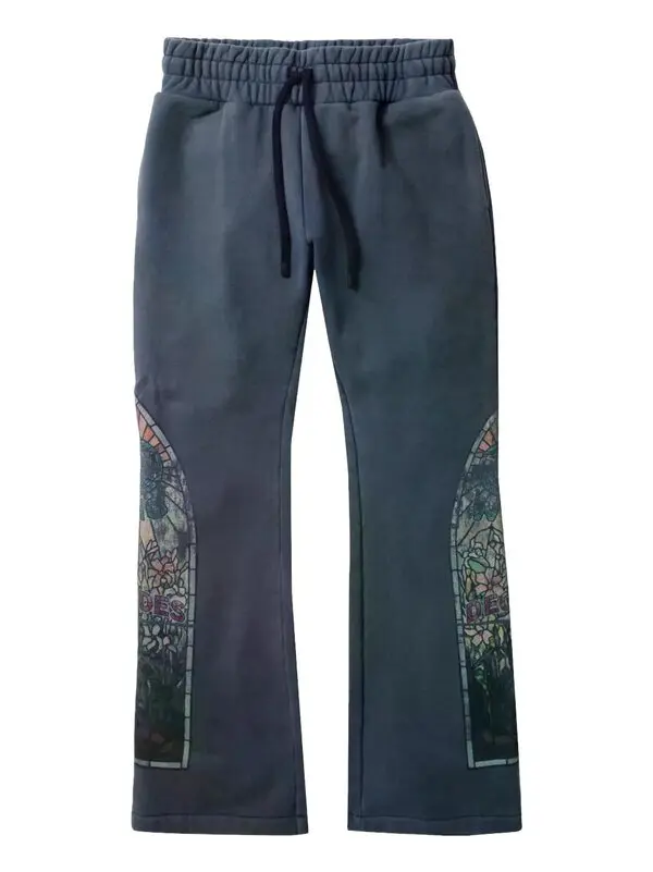 WHO DECIDES WAR BY EV BRAVADO Printed Track Pants - Blue
