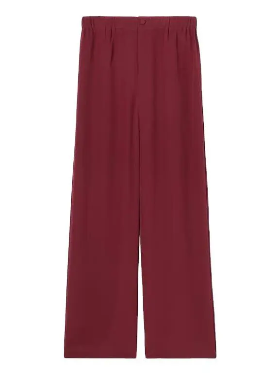 Gucci Silk Crêpe De Chine Pants - Bordeaux