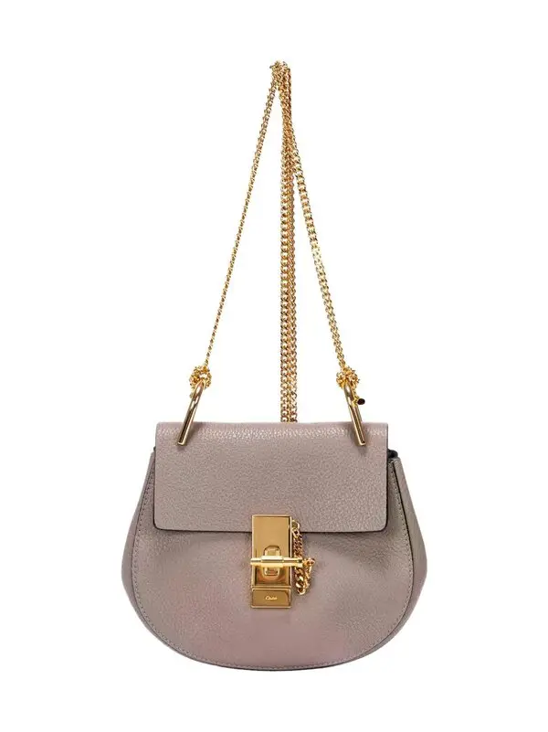 Chloé Drew Shoulder Bag - Grey